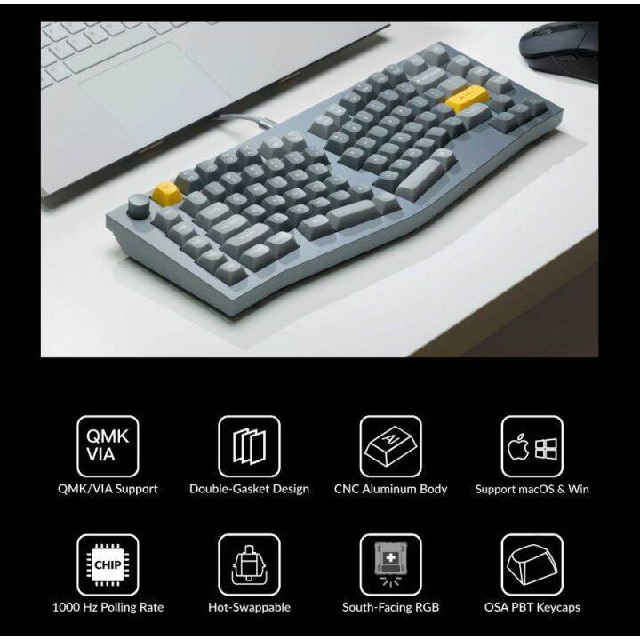 Keychron Q10 (Alice Layout) QMK Fully Assembled Knob version Custom ...