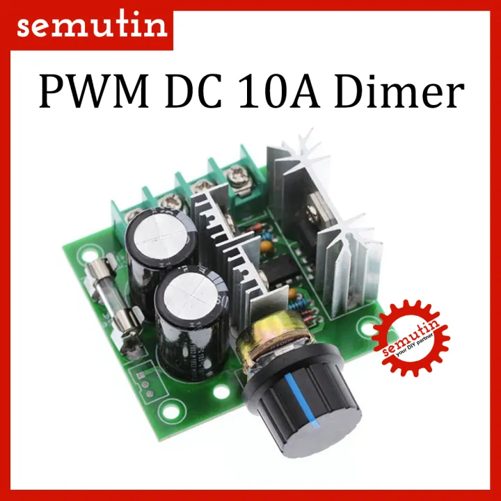 PWM DC Motor Speed Controller / Dimmer Control 12V 40V 10A Dimer Pengatur Kecepatan | Lazada ...
