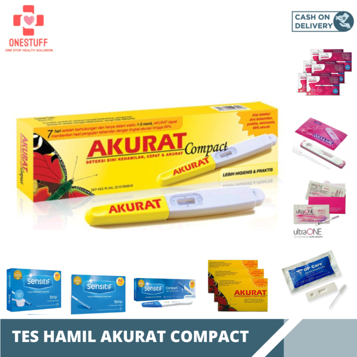 Onestuff Akurat Compact Alat Uji Kehamilan Pribadi Tes pack Tespack ...