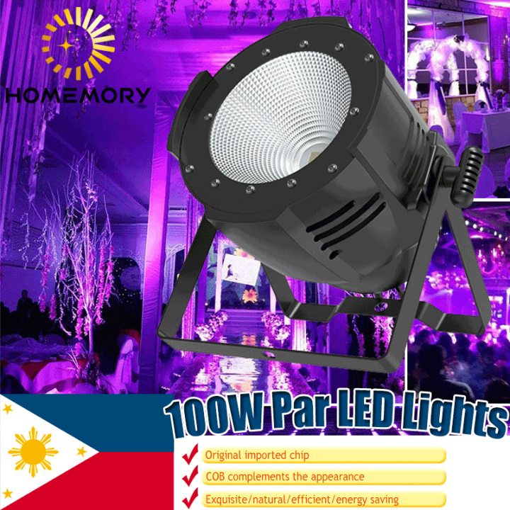 HOMEMORY 100W Par LED Lights with COB Warm White & Cool White Stage ...