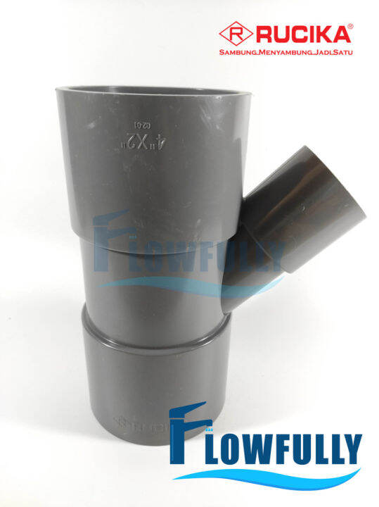 Y BRANCH AW 4 x 2 inch RUCIKA PVC TY 45 derajat Y 45° | Lazada Indonesia