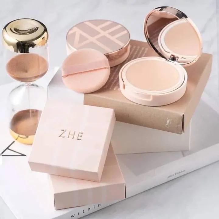 แบรนด์ Zhe Cosmetics(ชี คอสเมติกส์) ZHE Foundation Powder แป้งผสมรอง ...
