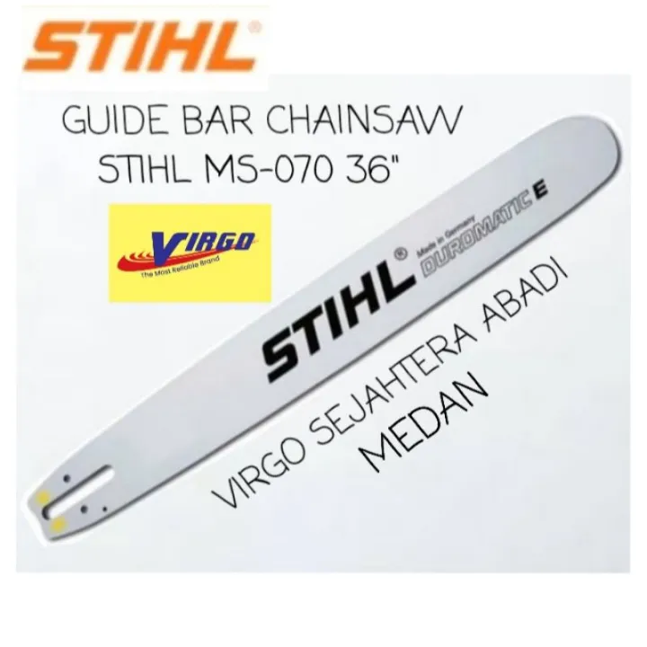 BAR 36" STIHL GUIDE BAR CHAINSAW MS-070 MS 070 GERGAJI RANTAI 36 INCH ORIGINAL ASLI | Lazada ...