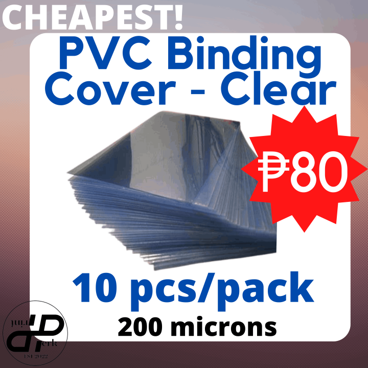 PVC Binding Cover / Clear Acetate / 200gsm / A4 size | Lazada PH