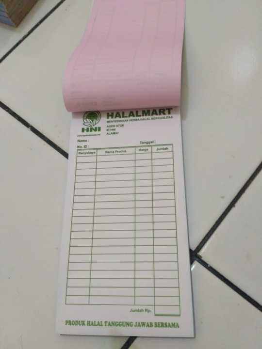 NOTA HALALMART HNI / NOTA HPAI | Lazada Indonesia