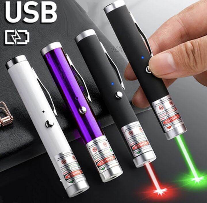 HT-201 USB ชาร์จสีเขียวเลเซอร์ Pointer Powerfulr Super Power Pulpen ...