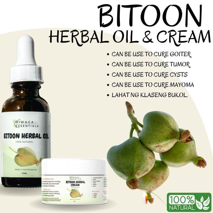 Hiwaga Essentials | Pure Bitoon Herbal Oil with Cream 50g | Gamot sa ...