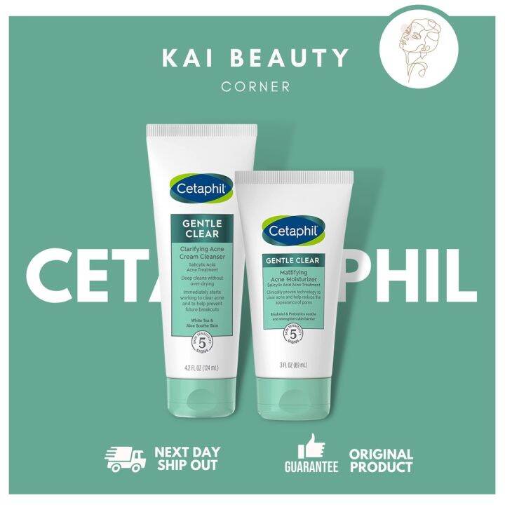 Hot gangua665970 Cetaphil Gentle Clear Clarifying Acne Cream Cleanser Mattifying Acne ...