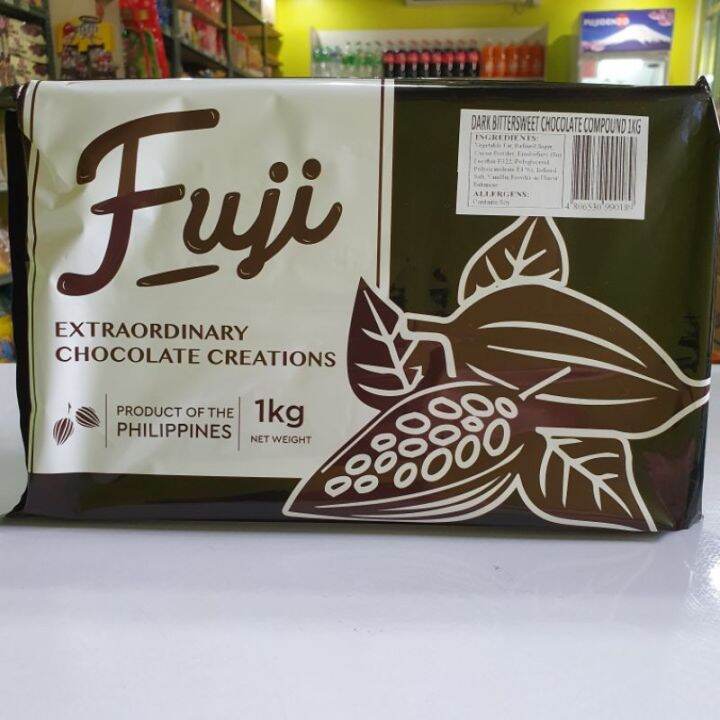 Fuji Dark Bittersweet Bar 1kg Compound Baking ingredient Frosting ...