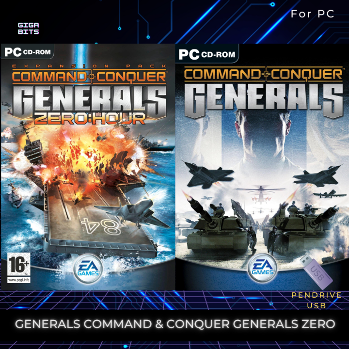 Command & Conquer Generals Command & Conquer Generals Zero" Hour pc game full version Pendrive ...