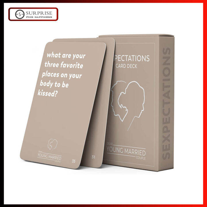 Couples Card Game Sexpectations Card Deck Conversation Starters For
