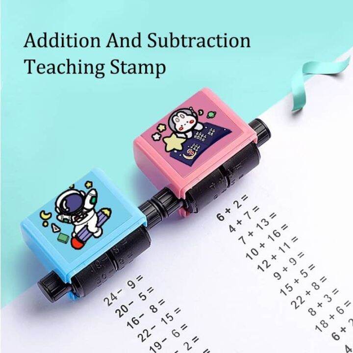 Math Roller Stamp for Students Addition and Subtraction Exercises ...