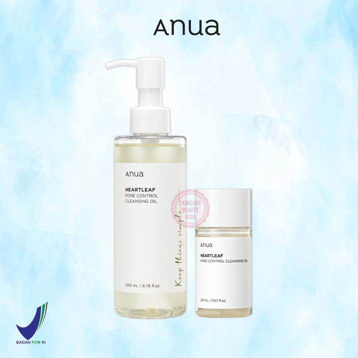 ANUA Heartleaf Pore Control Cleansing Oil 200ml | 20ml | Lazada Indonesia