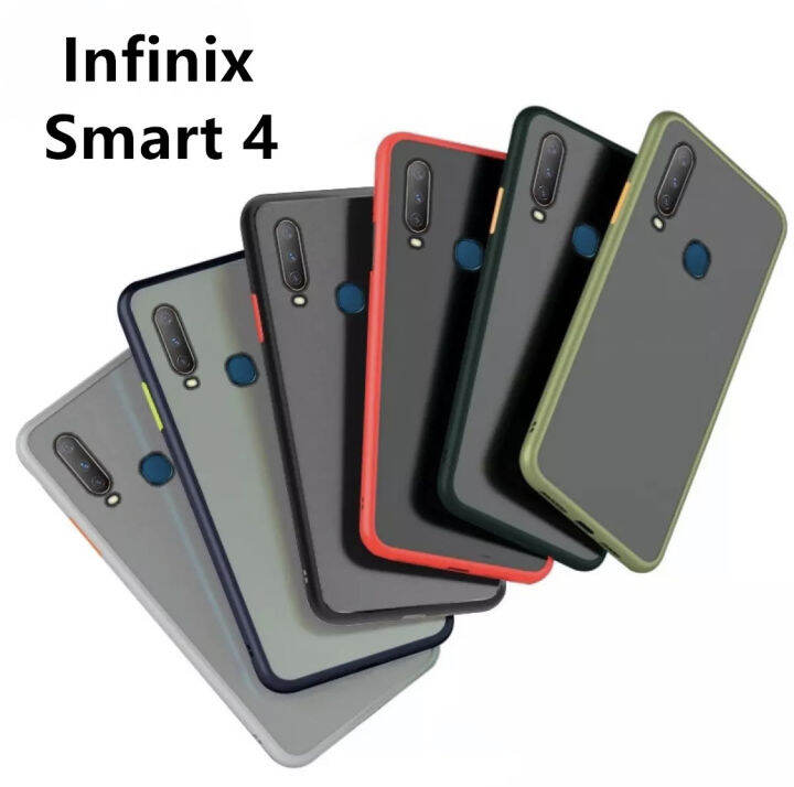 ส่งจากไทย เก็บเงินปลายทาง Case Infinix Smart 4 เคสกันกระแทก ปุ่มสีผิว ...