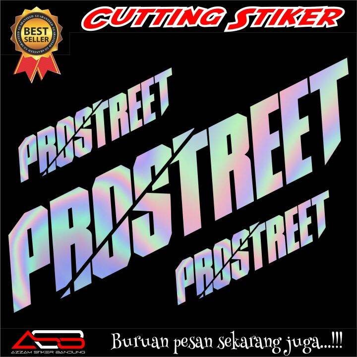 PROSTREET!! Cutting Sticker/ Cutting Stiker / Stike Motor/Stiker Kata ...