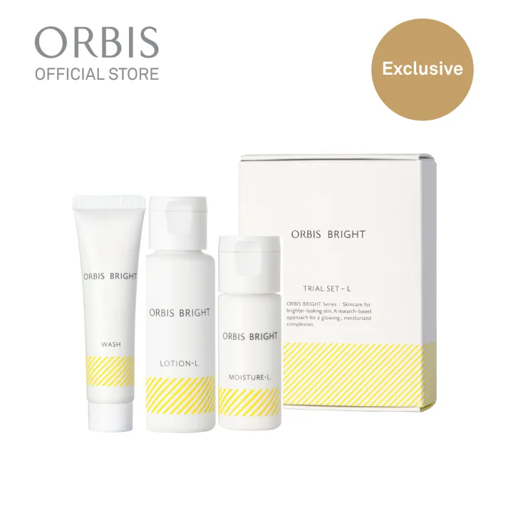 ORBIS BRIGHT TRIAL SET L (สำหรับผิวผสม-ผิวมัน) 3pcs พร้อมส่ง | Lazada.co.th