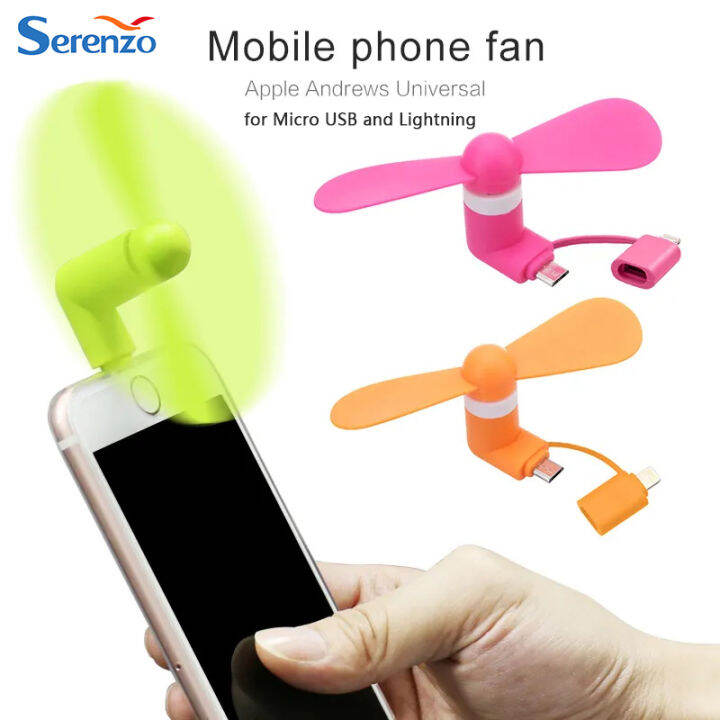 Serenzo 2 in 1 Creative Mini Portable USB Fan 5v 1w Mobile Phone USB ...