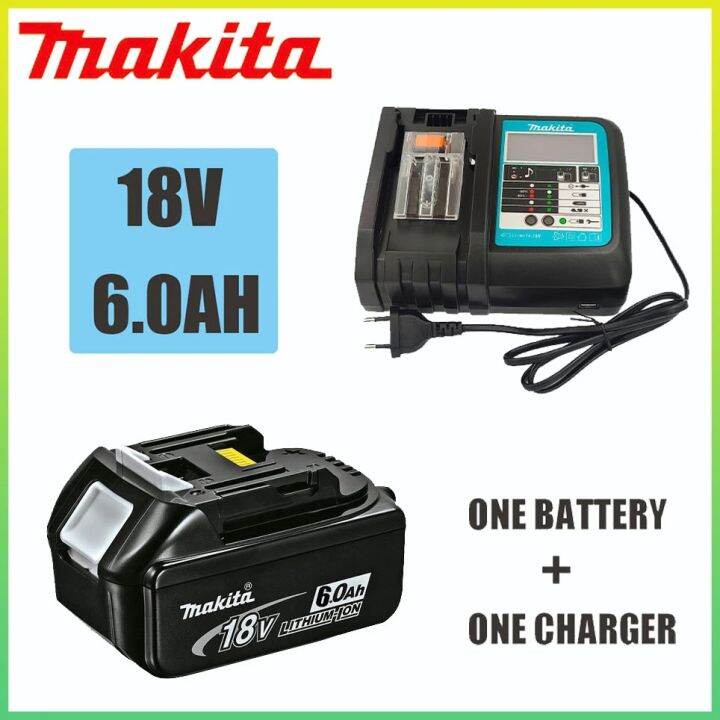 6.0Ah 18V Makita With LED lithium ion replacement LXT BL1860B BL1860 BL1850 100 original Makita ...
