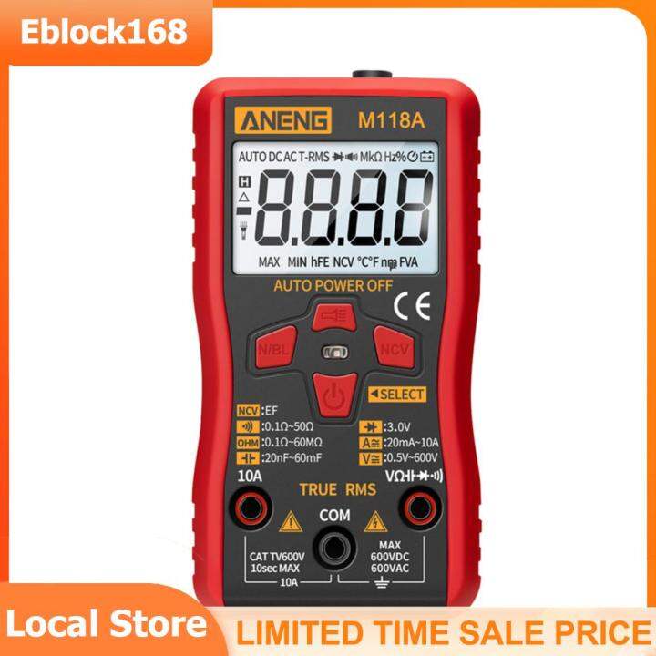 M118A Digital Multimeter True RMS AC/DC Voltage Current Meter NCV ...
