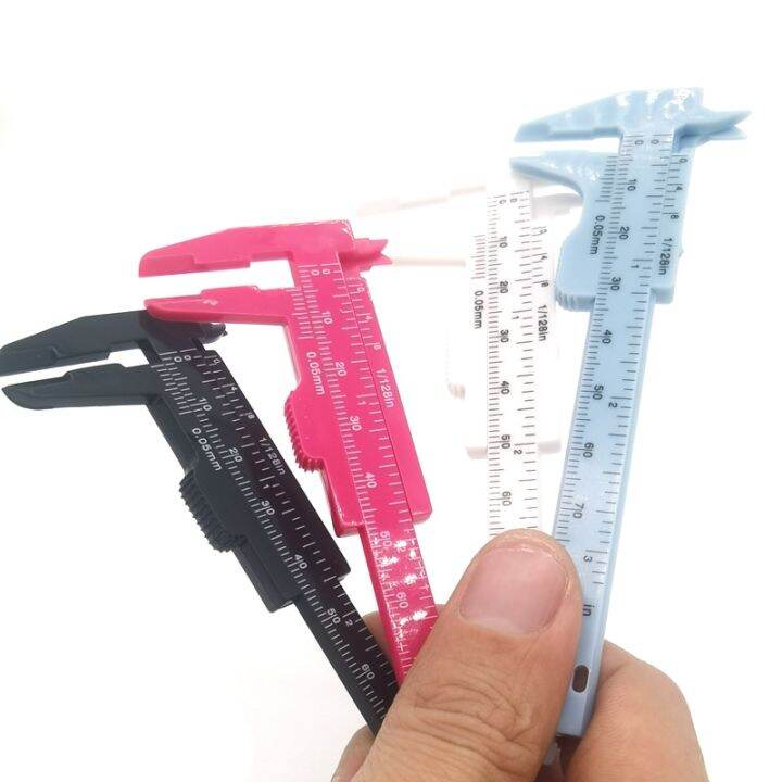 80Mm Plastic Vernier Caliper Dial Gauge Micrometer Measuring Ruler ...