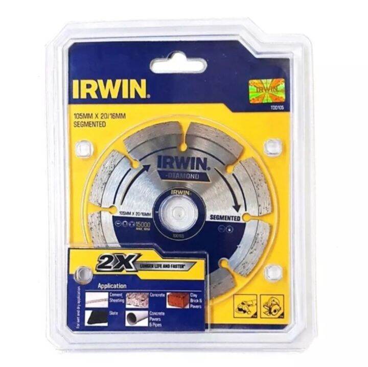Irwin Diamond Segmented Diamond Cutting Disc 4" / Segmented Diamond ...