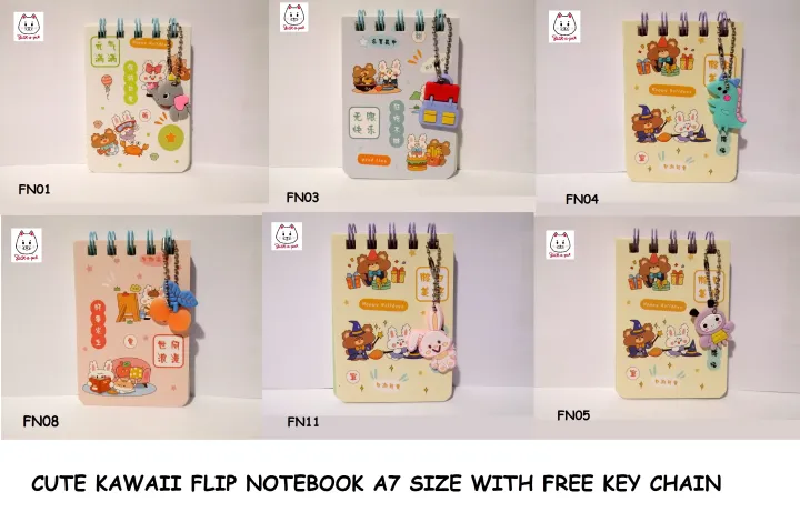 CUTE KAWAII FLIP SPRING NOTEBOOK A7 SIZE | Lazada PH