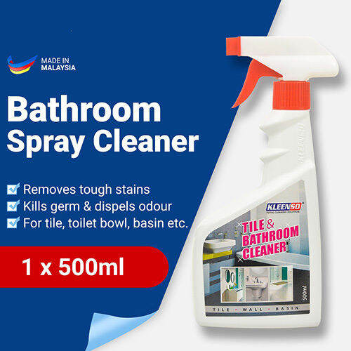 GK Kleenso Tile / Wall / Basin Bathroom Cleaner Spray Liquid 500ML Kill ...