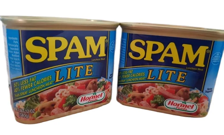 SPAM Luncheon Meat - Lite Flavor - Hormel Foods - 50% Less Fat (2 ...