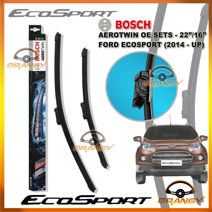 Ford EcoSport 2014 - UP (22/16) Bosch Aerotwin OE Sets Wiper Blade | Lazada PH