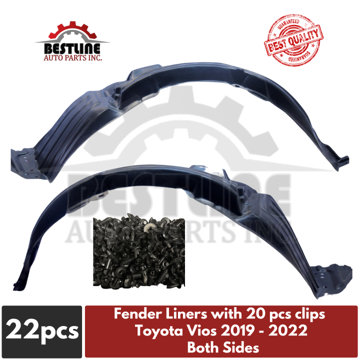 Fender Liner Passenger and Driver Side (Both Sides) with 20 pcs clips ...