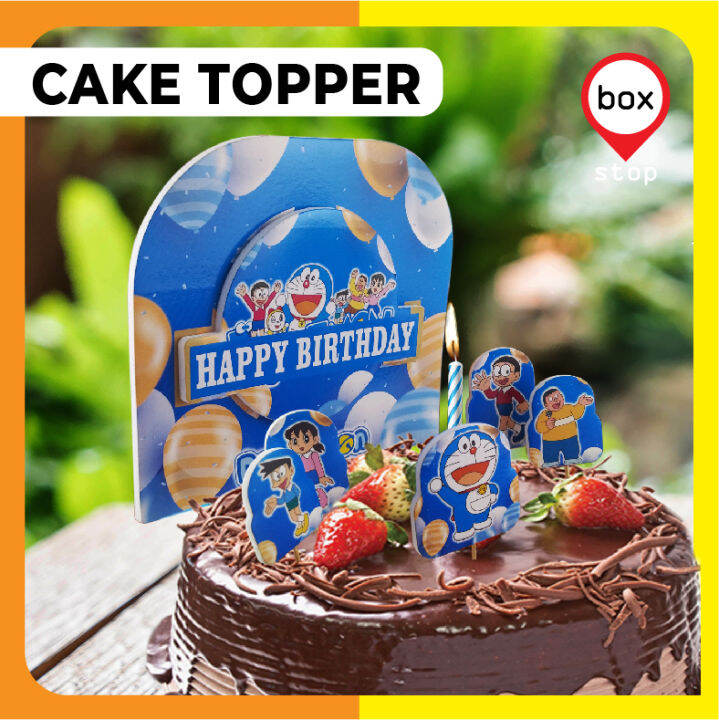Hiasan Kue Ulang Tahun - Cake Topper Happy Birthday - DORAEMON | Lazada ...