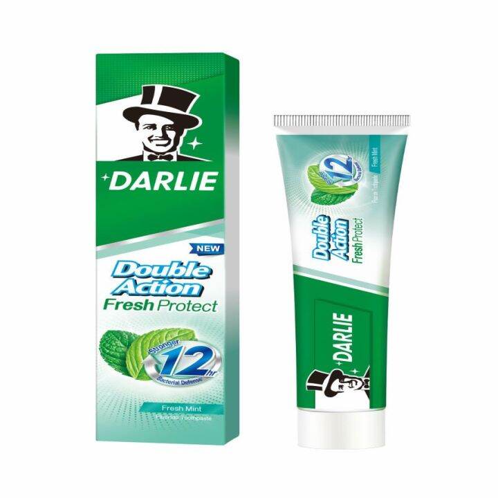 ♖DARLIE Double Action Bacteria Fresh Protect Fresh Mint Toothpaste180g | Lazada