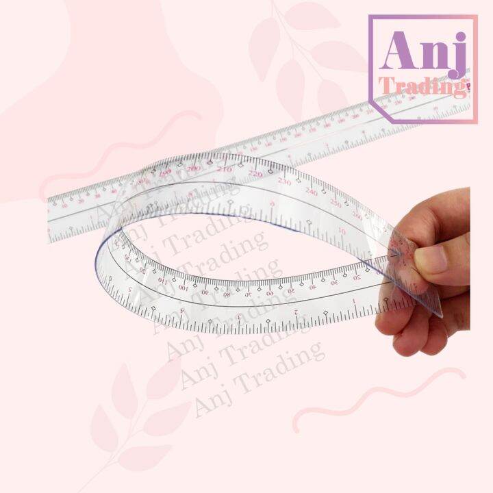 Transparent Flexible Ruler Stationery School Supplies 30cm | Lazada PH