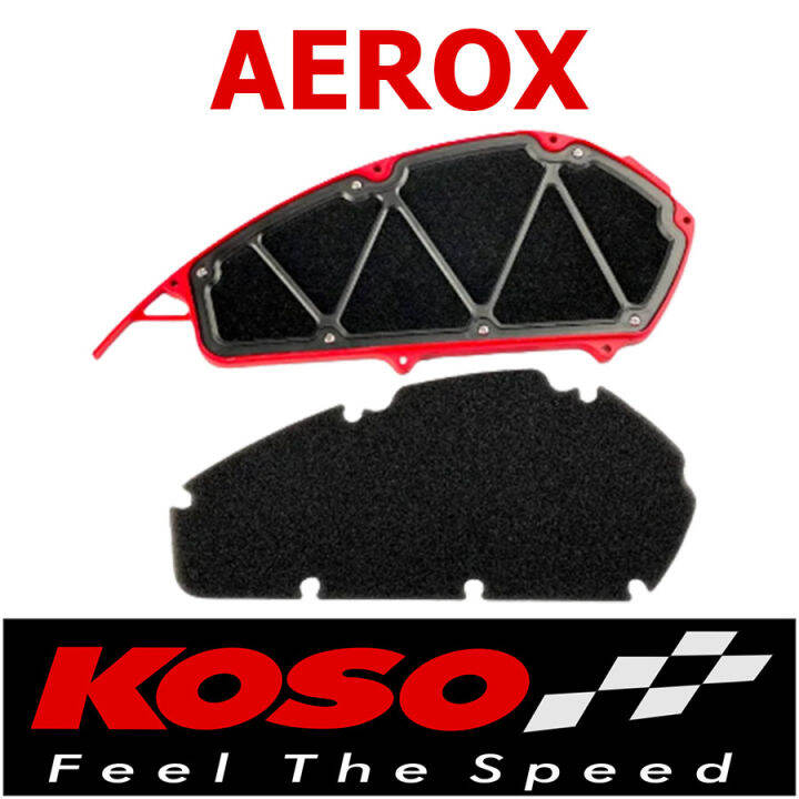 ORIGINAL KOSO HURRICANE AIR FILTER ELEMENT FOR AEROX DURABLE WASHABLE ...