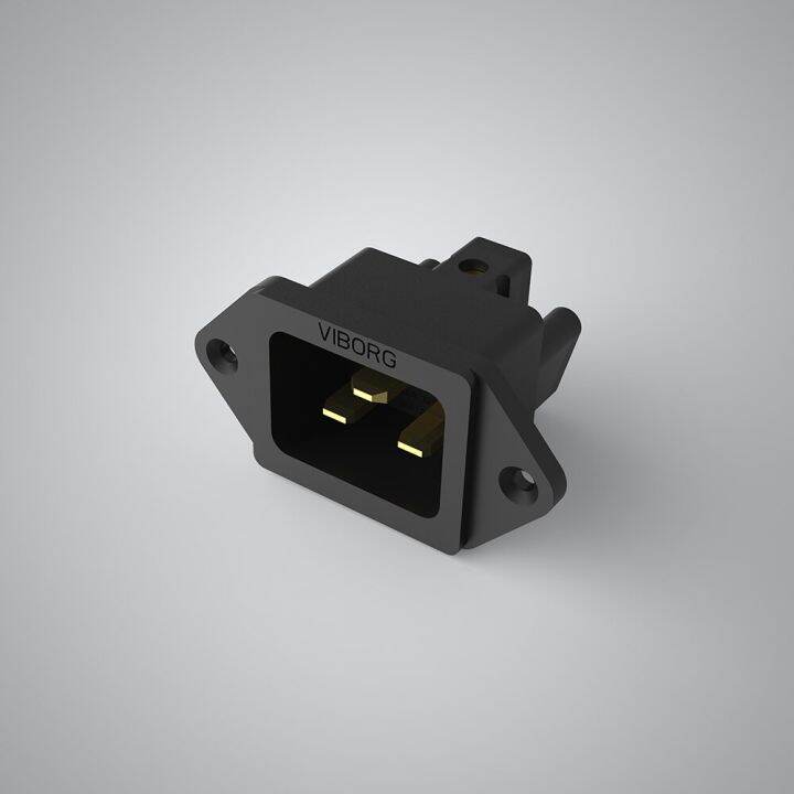 Viborg VI20G Pure Copper Gold Plated 20A Power Inlet C20 Male Copper ...