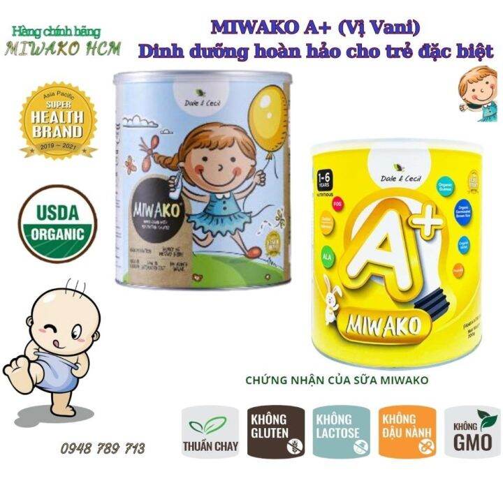 Sữa hạt Miwako - Sữa thực vật hữu cơ - Nk từ Malaysia, dinh dưỡng hoàn chỉnh để hỗ trợ hoạt động ...