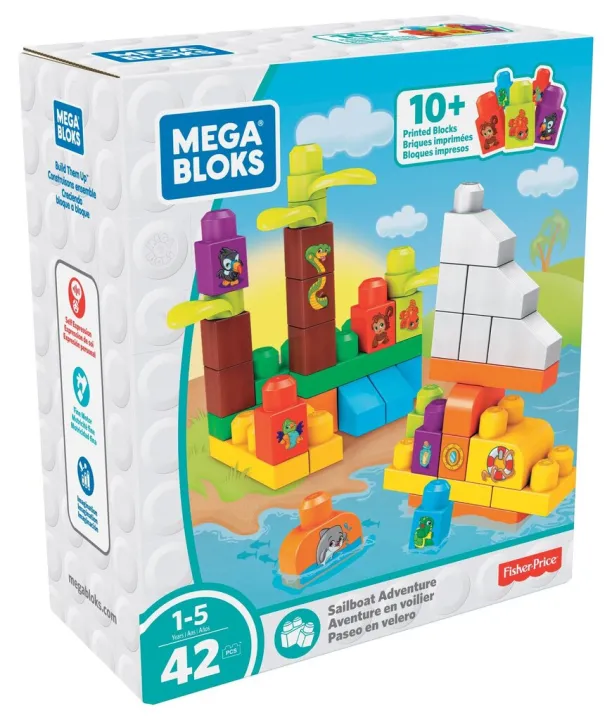 Mega Bloks บล็อคตัวต่อ Building Basics Sailboat Adventure เกาะหรรษา ของ ...