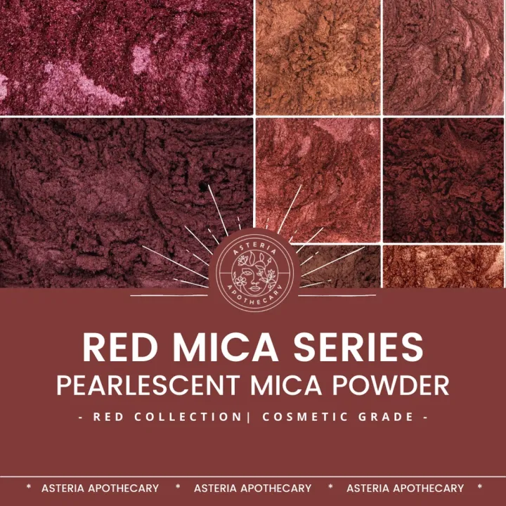 Mica Colorant | "Red Mica Series" | Cosmetic Grade | Soap | Resin ...