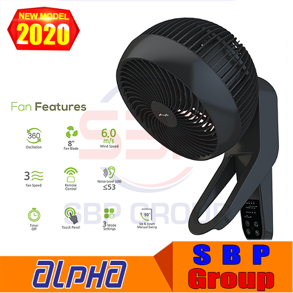Alpha MOTTO WALL FAN 360 (ALP-WALLFAN360) | Lazada