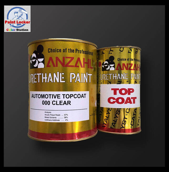 Anzahl Urethane Automotive Topcoat 000 Clear with Topcoat Catalyst- 1 Liter | Lazada PH