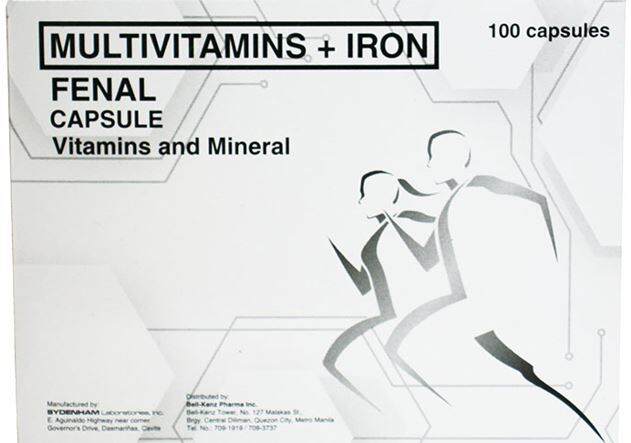 FENAL CAP X100 (Multivitamins + Iron capsules) | Lazada PH