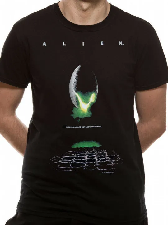 Official ALIEN 1979 POSTER T-shirt Black Movie | Lazada PH