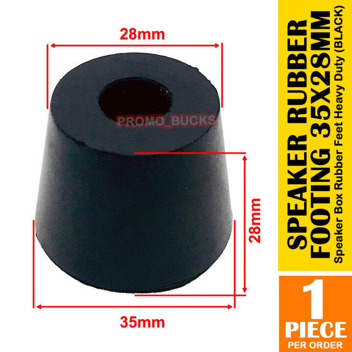 Speaker Rubber Footing 35X28MM Speaker Box Rubber Feet Black Heavy Duty ...