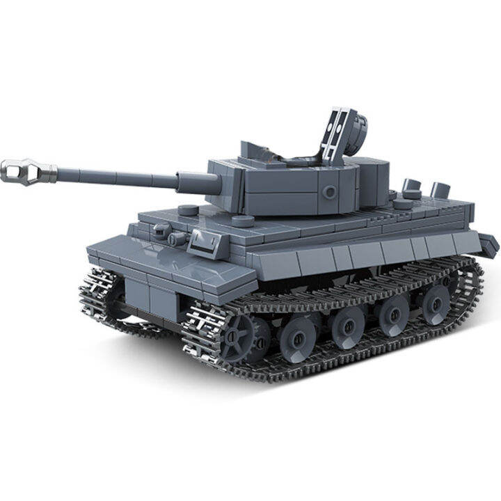 Mini Military WW2 Panzer Tiger I Panther Tank Block Set DIY World War ...