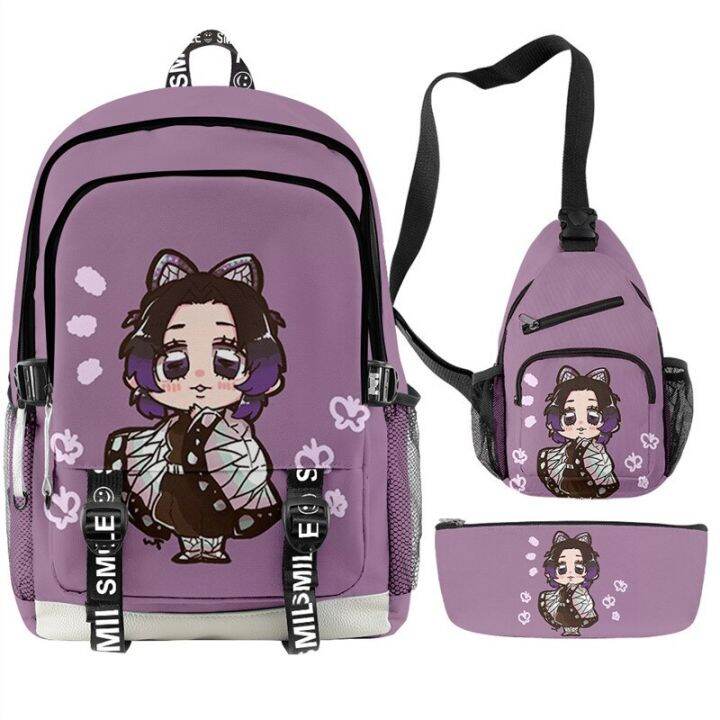 Anime Backpacks Demon Slayer Tomioka Giyuu Mochila Students Teenage ...