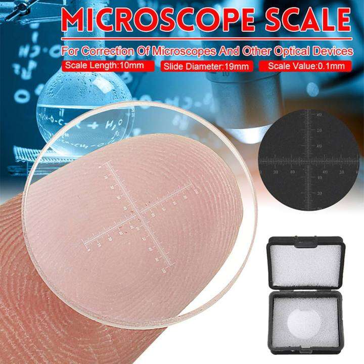 10mm/100 0.1mm C7 Microscope Sliding Scale Objective Stage Micrometer ...