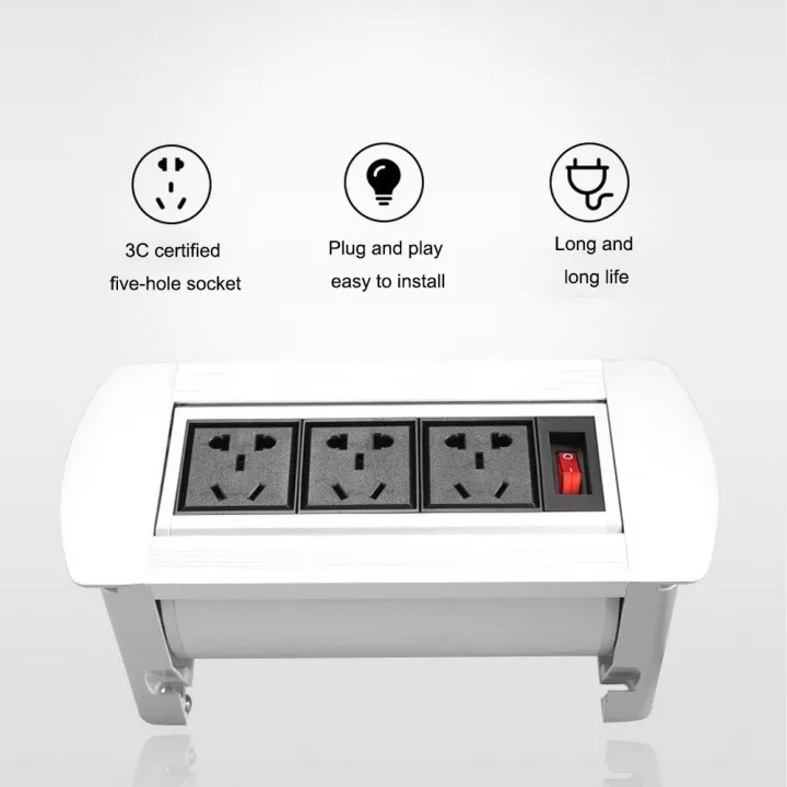 Desktop Socket Universal Power Tabletop Socket With Hidden HDMI High ...