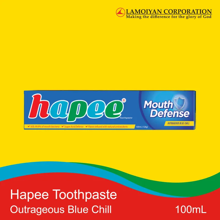 Hapee Toothpaste Outrageous Blue Chill 100mL | Lazada PH