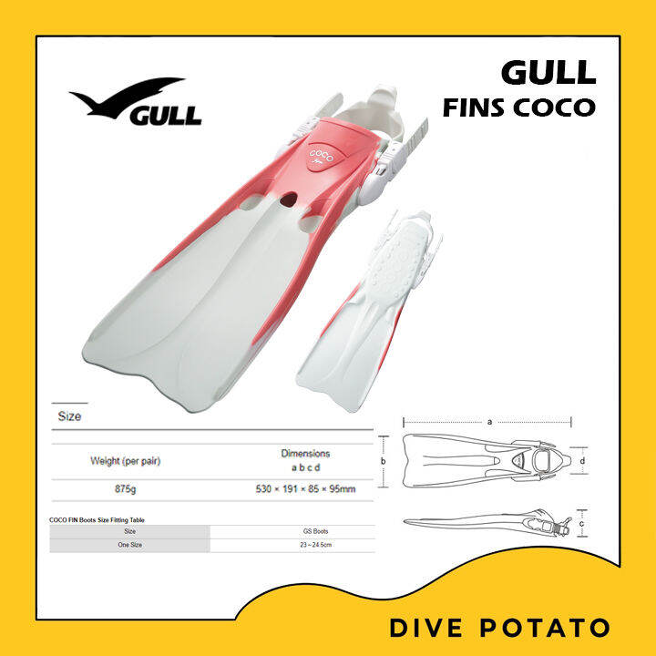 Gull Coco Fins - ฟินดำน้ำ | Lazada.co.th