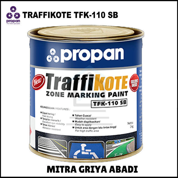 Cat Marka Jalan Propan Traffikote Solvent Based TFK-110 SB 1KG | Lazada ...